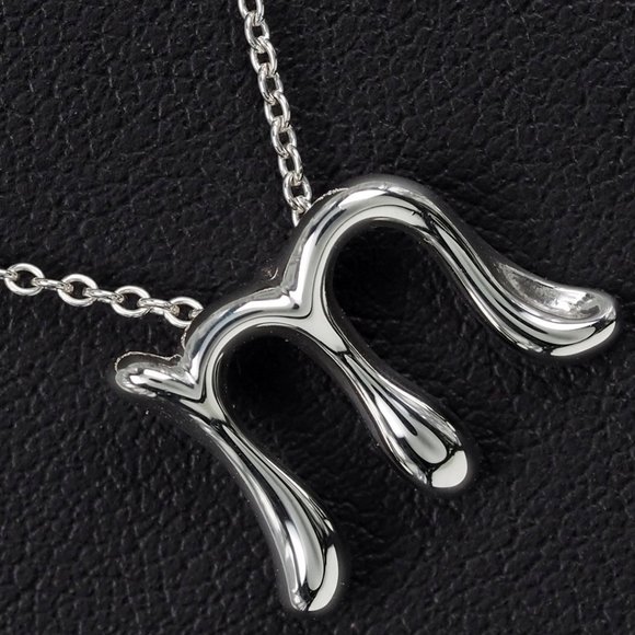 Tiffany & Co. | Jewelry | Tiffany Initials M Silver 925 Ladies Necklace ...
